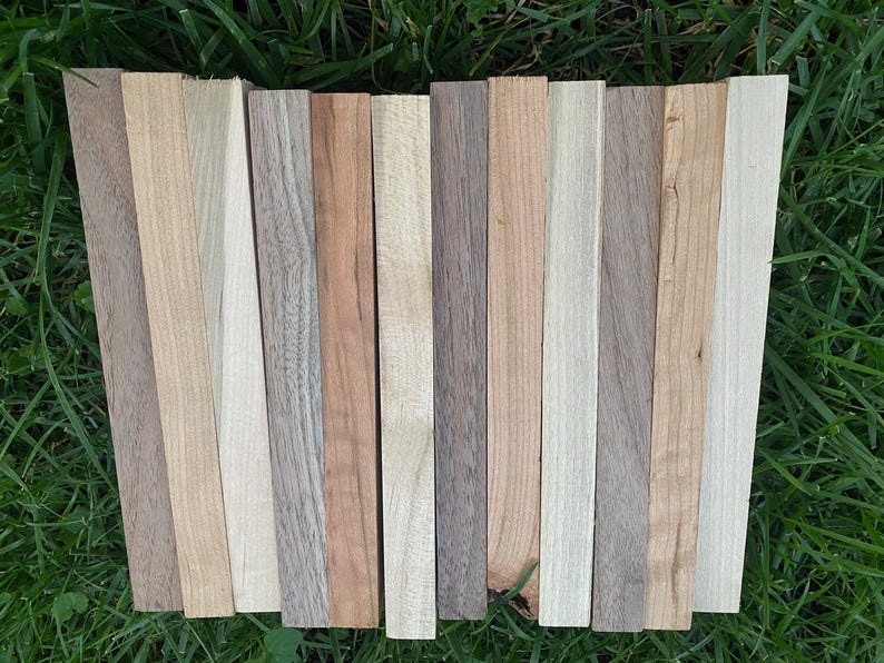 Sticks: 8" Variety (maple, Cherry, Walnut) - Useable Scrap Cut off Wood ...