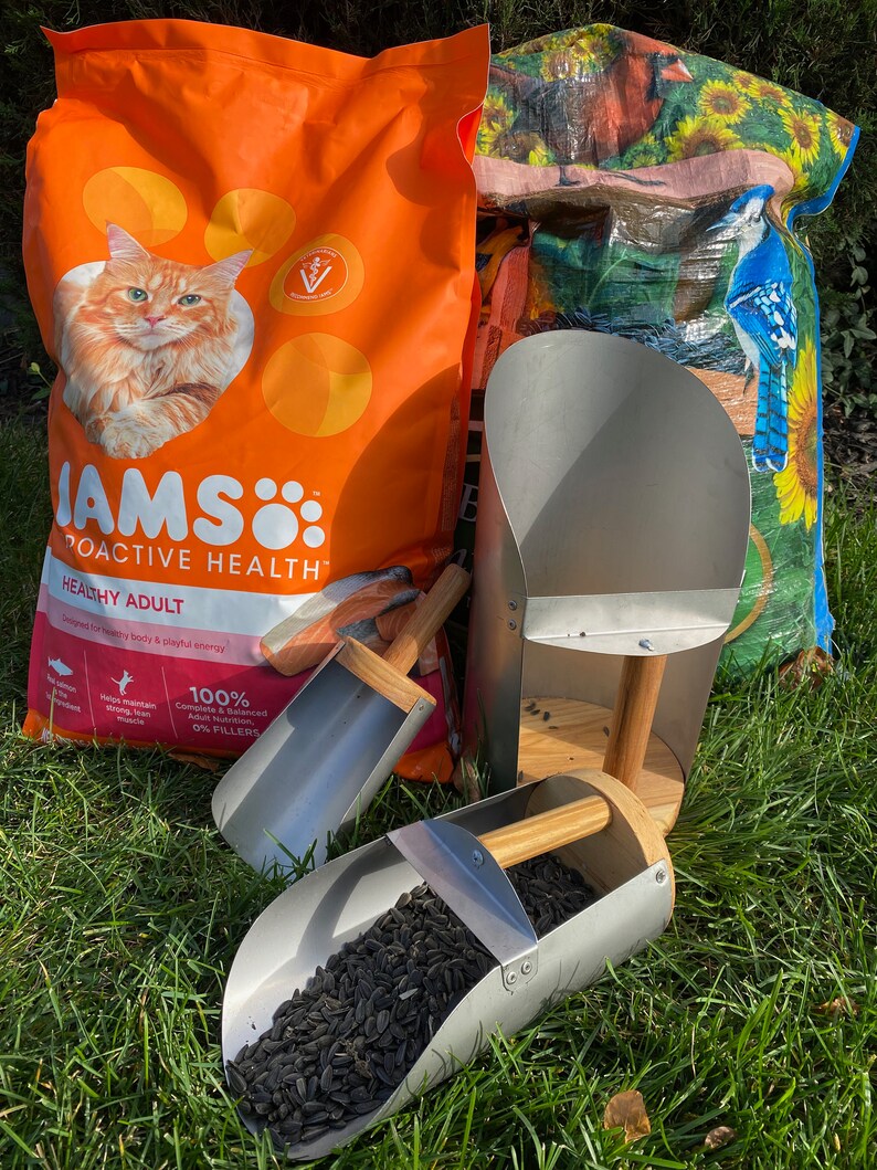 Amish-made Large Scoop - Great for Scooping Animal Feed, Wild Bird Seed ...