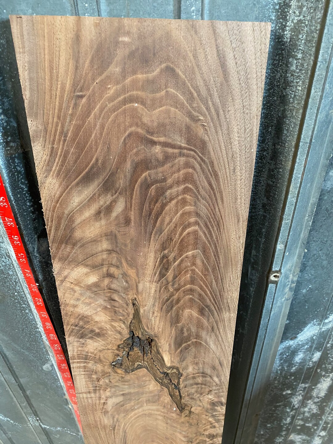 3/4 X 8 X 45 Quilted Black Walnut Wood Lumber Board - Pretty Grain ...