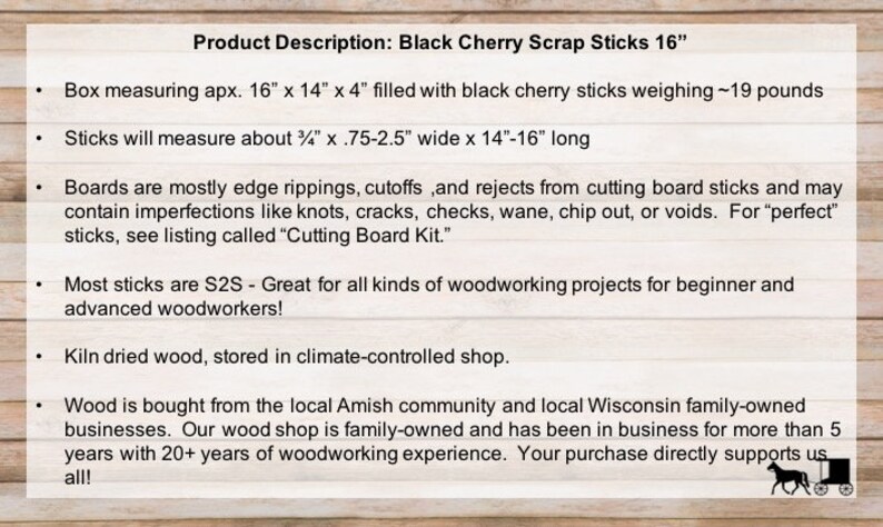 16 Black Cherry Wood Scrap Sticks 3/4 X - Etsy