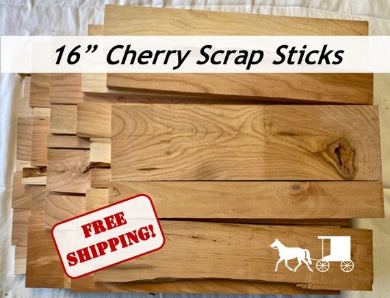 16 Black Cherry Wood Scrap Sticks 3/4 X - Etsy