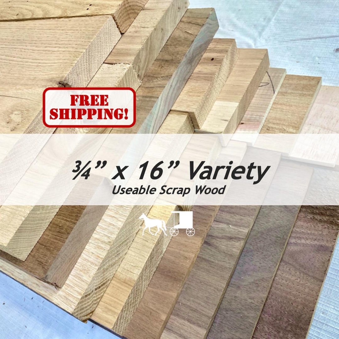 Kiln Dried Wood Variety Pack: Crafting, Woodworking Scrap - 3/4" X 16 ...