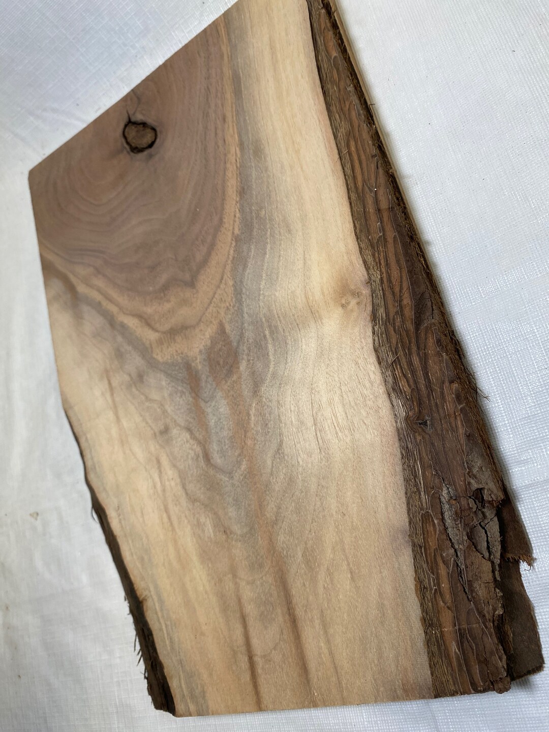 3/4 X 8 to 14 X 12-1/2 Figured Sappy Black Walnut Live Edge Wood Lumber ...