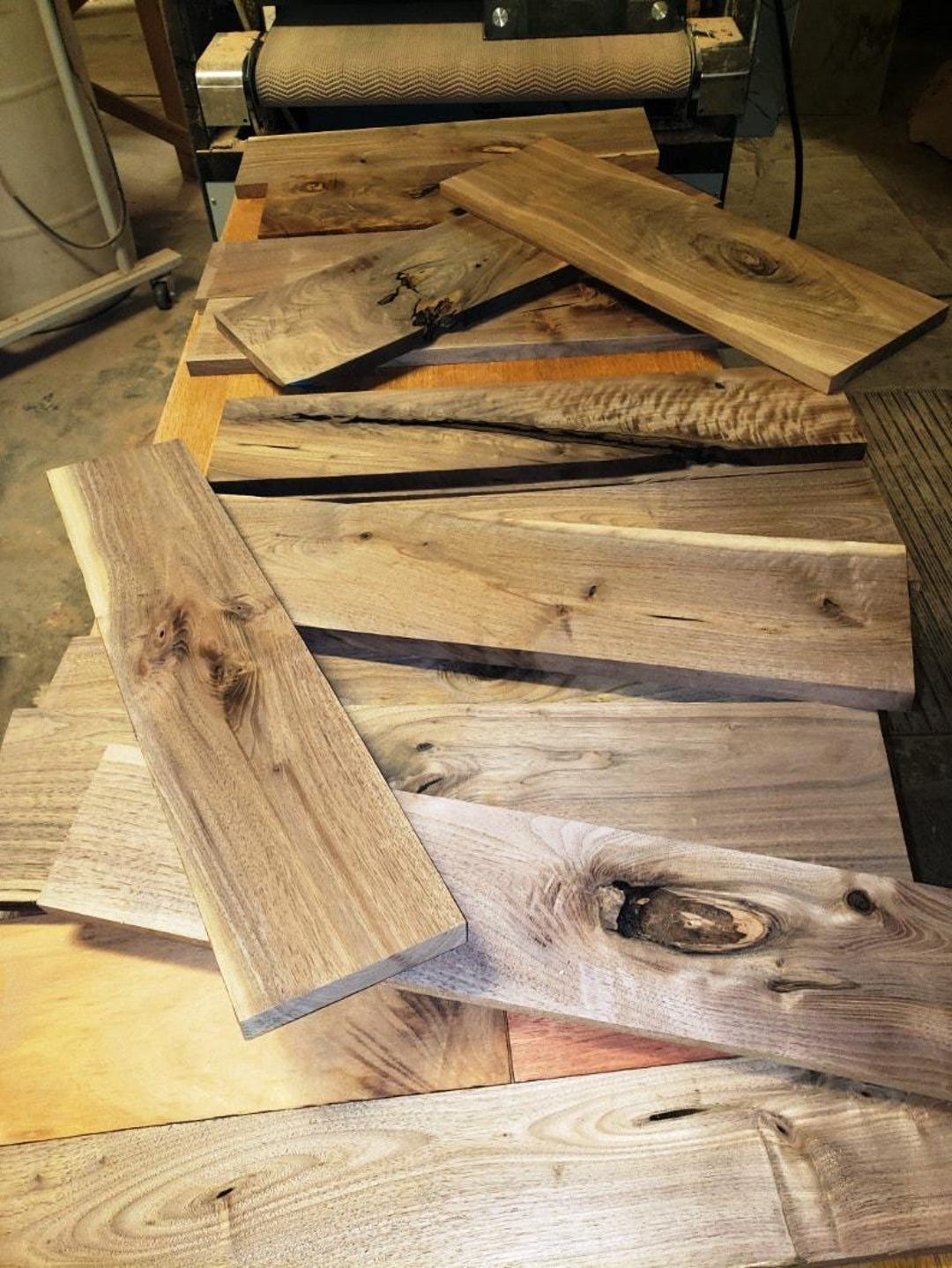 Box of Black Walnut Sign Blanks / Rustic Wood Lumber for Crafts, CNC ...