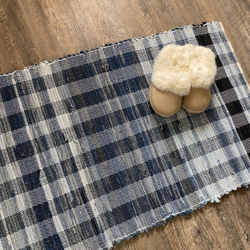 Recycled Denim Rug - Etsy