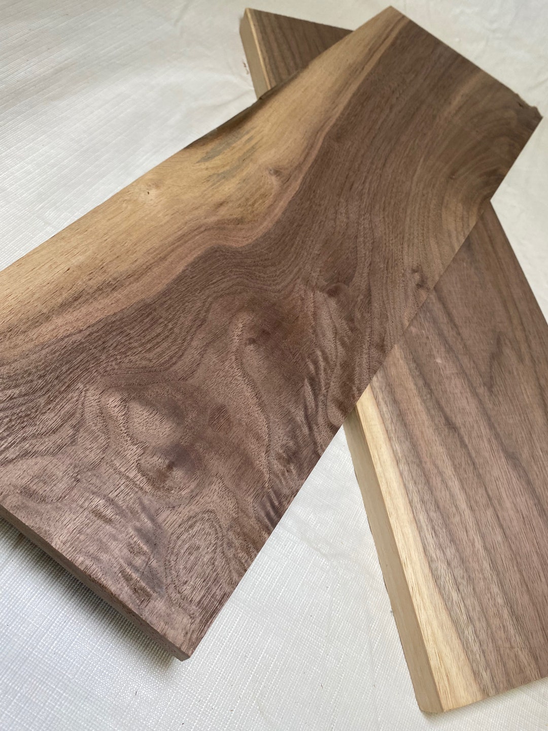 3/4 X 6 X 18 Sappy Walnut Pair of Lumber Boards With Pretty - Etsy