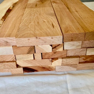 16" Black Cherry Wood Scrap Sticks 3/4" X .75-2.5" X 16" - Great for ...