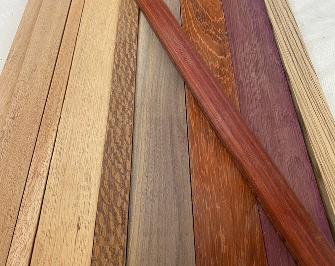 1/4 to 1 X 1/2 to 2 X 24 Exotic Wood Boards Variety Pack 10-pack ...