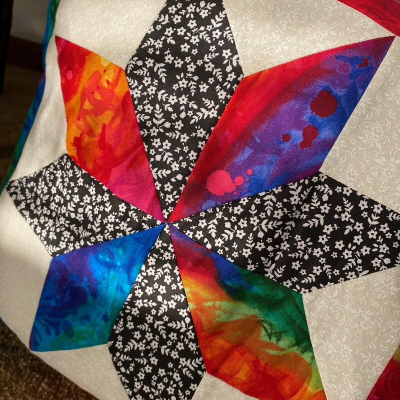 Folded Star Pattern Pillow - Etsy
