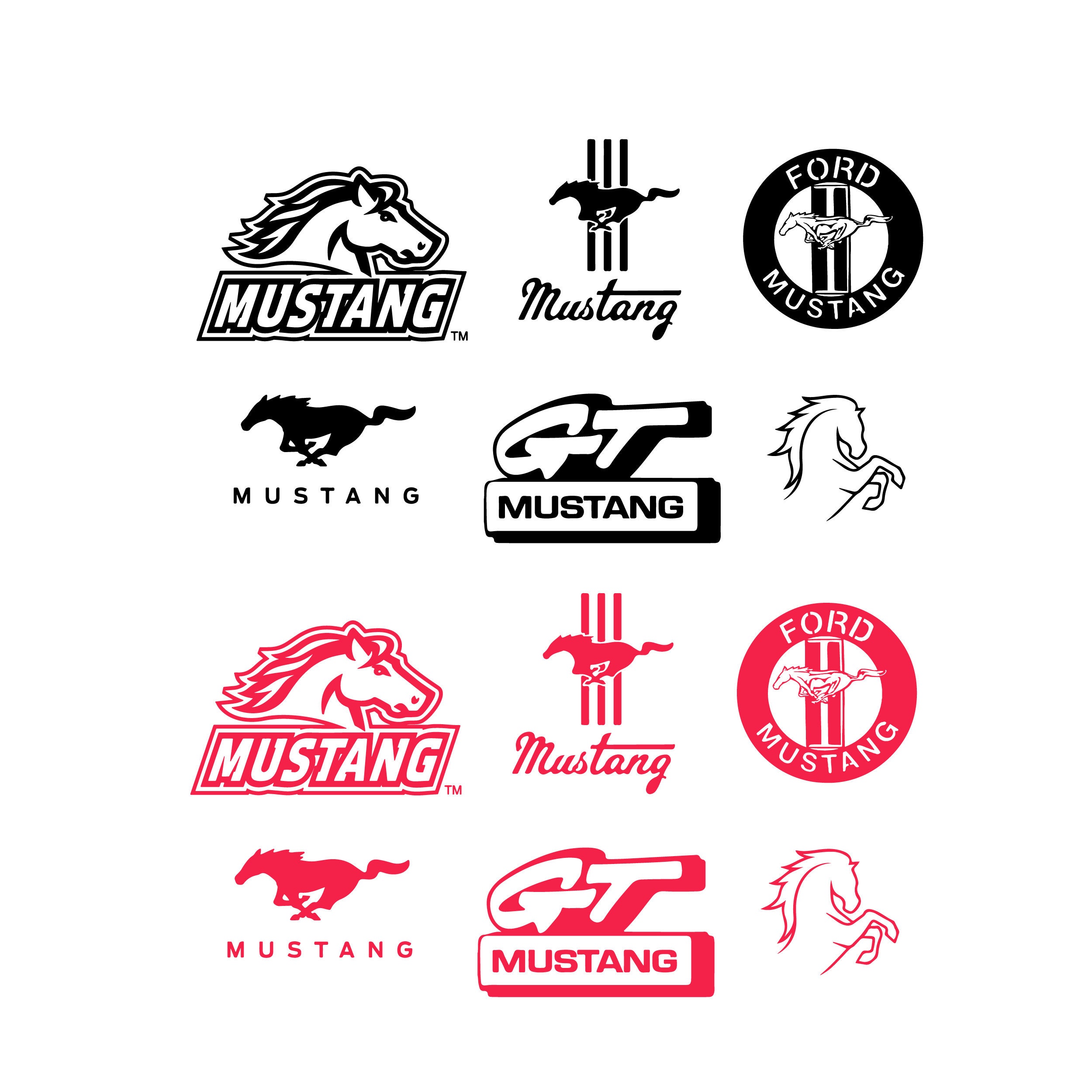 Mustang Logo Vector