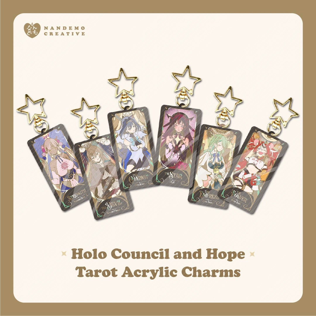 Hololive EN Council and Hope Tarot Inspired Acrylic Charms - Etsy