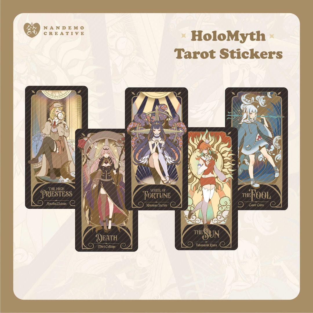 Hololive EN Holomyth Tarot Inspired Sticker Set - Etsy