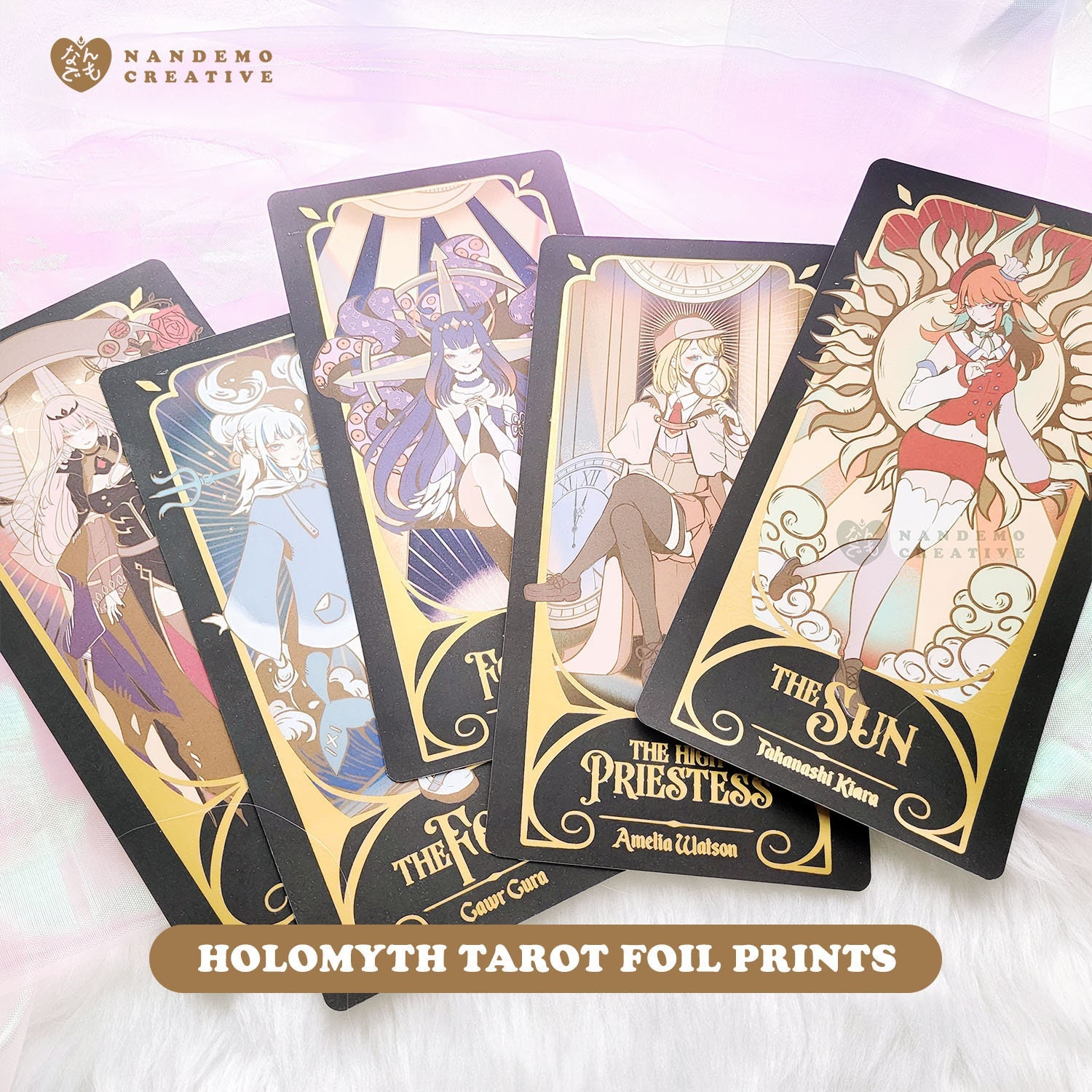 Hololive EN Holomyth Tarot Inspired Foil Print - Etsy