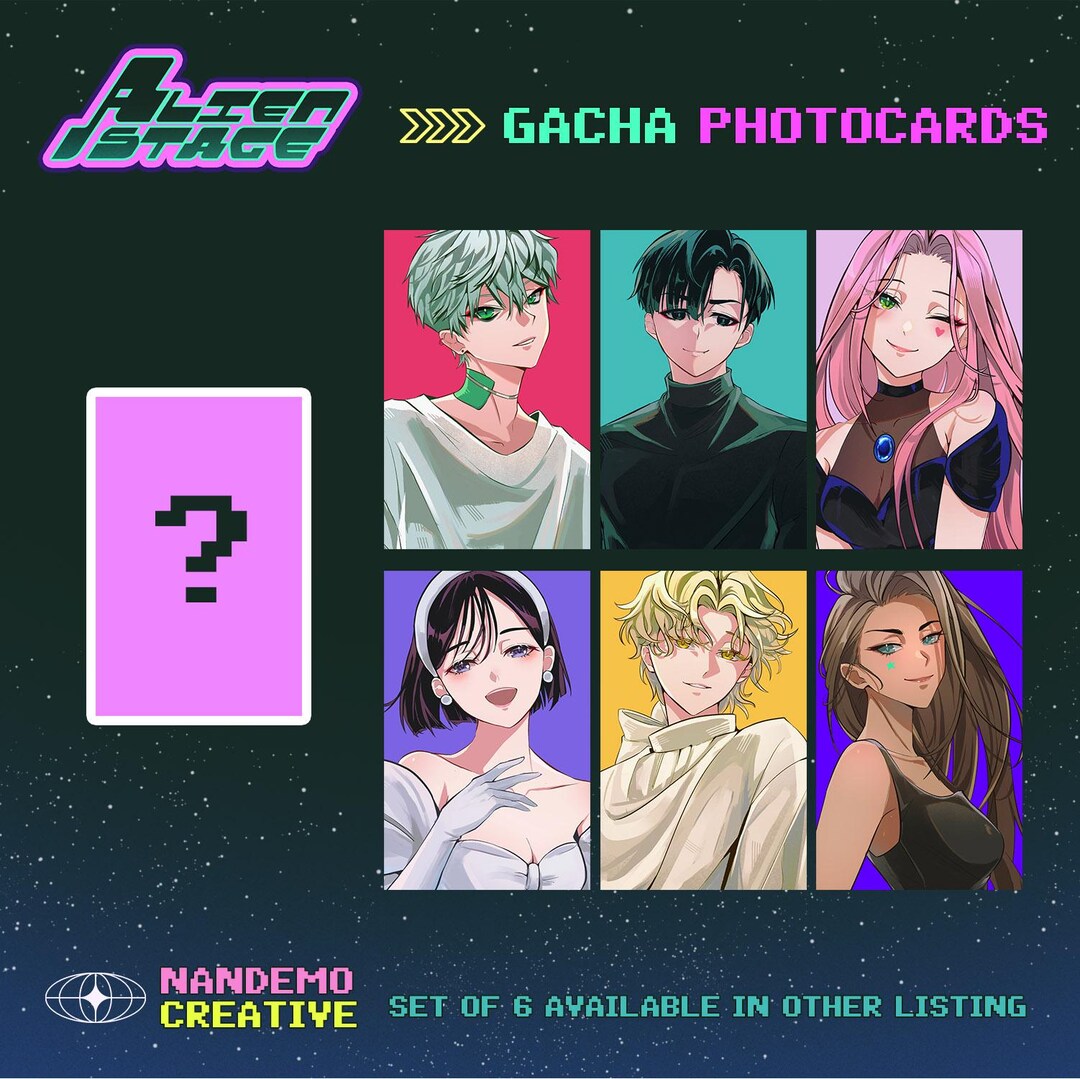 Alien Stage - Gacha Photocard or Guaranteed Set of 6 - Etsy