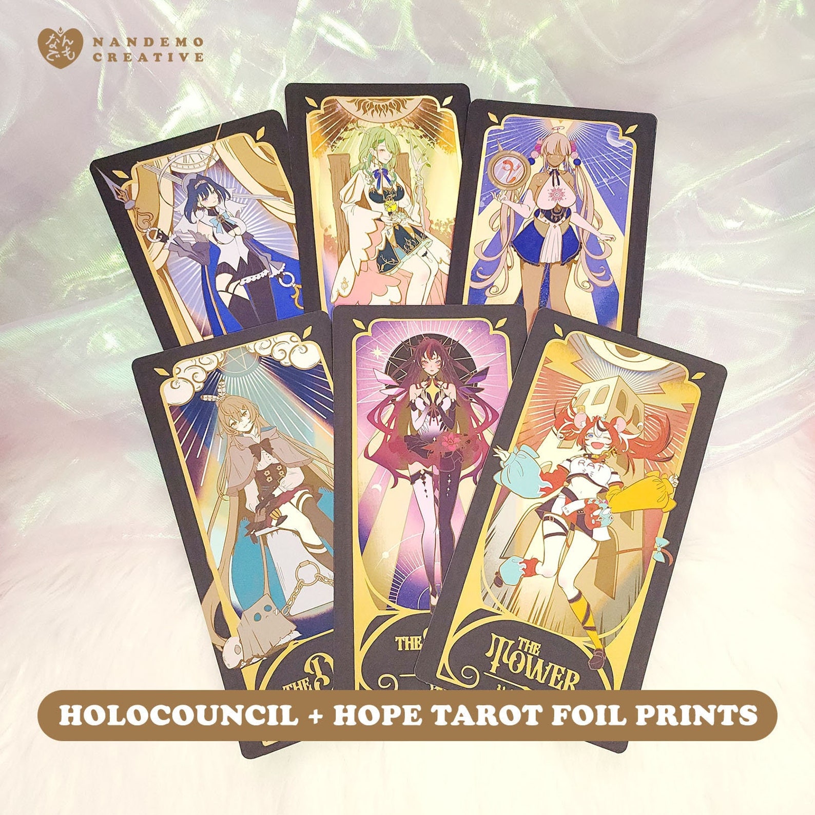Hololive EN Council and Hope Tarot Inspired Foil Print - Etsy