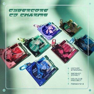 Persona 3 CD Charm - Protagonist Cybercore Aesthetic - for Pre-order - Etsy
