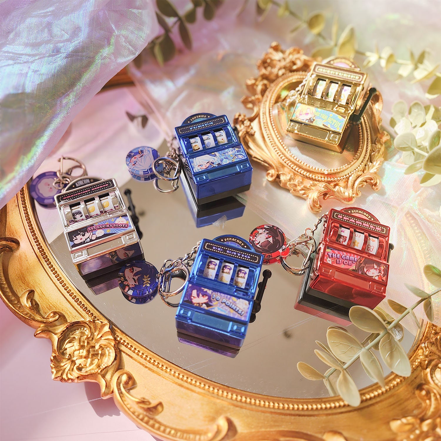 Mini Slot Machine Keychain - Honkai Star Rail - Aventurine Dr. Ratio ...