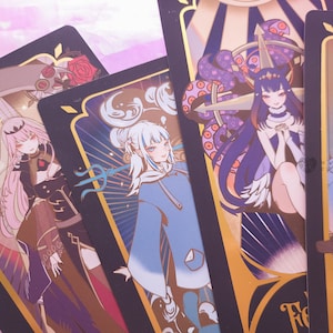 Hololive EN Holomyth Tarot Inspired Foil Print - Etsy