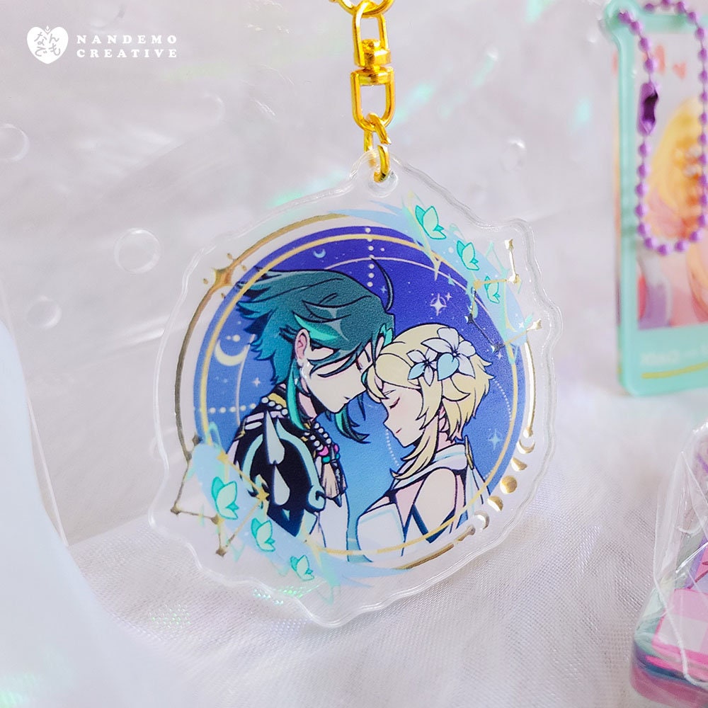 Genshin Impact Xiao X Lumine Xiaolumi Foil Charm Polaroid Charm - Etsy