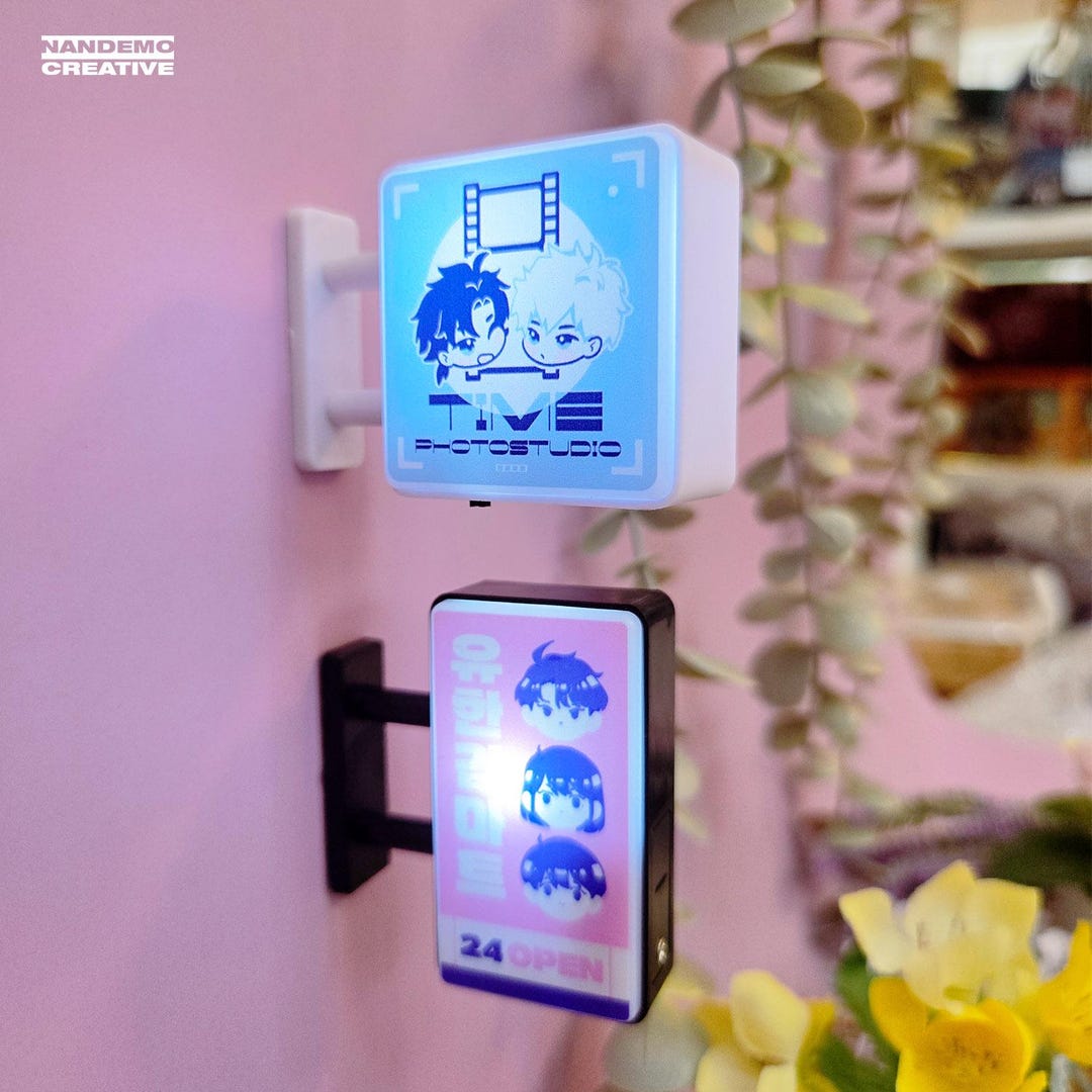 Light up Fridge Magnet - Link Click ORV Convenience Store Shop Sign - Etsy