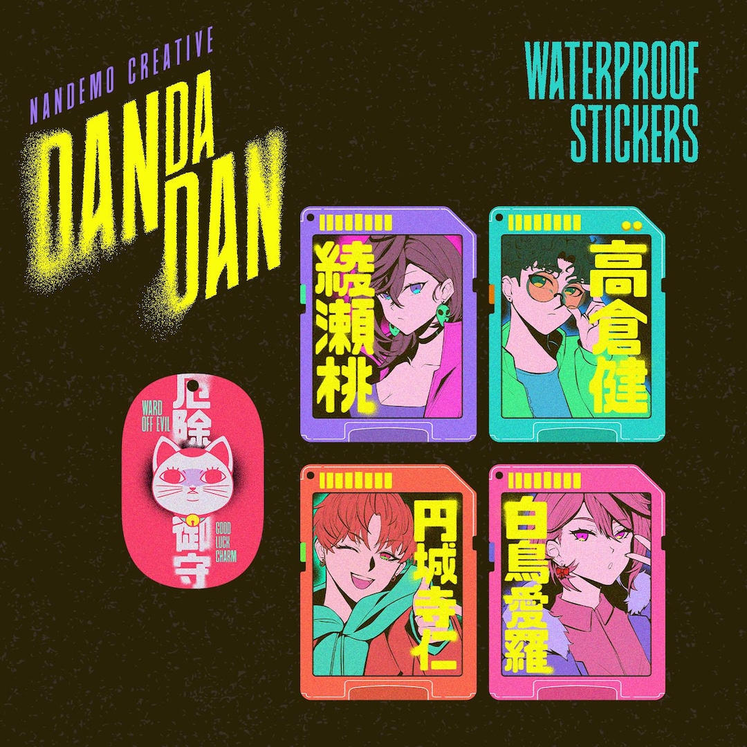 Dandadan Sticker Set Anime Momo Okarun Jiji Aira Turbo Granny Nandemo ...