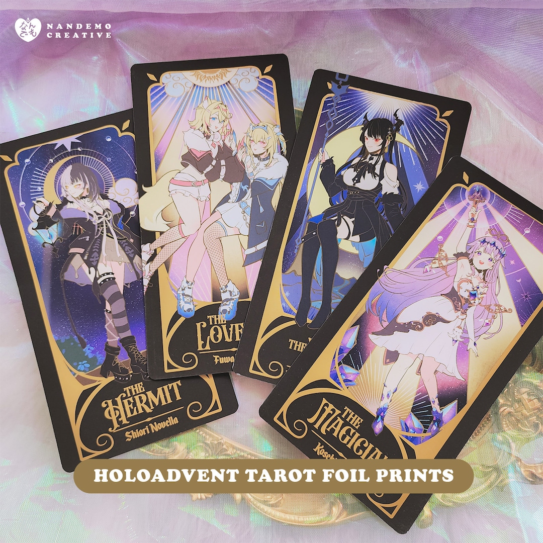 Hololive En Advent Tarot Inspired Foil Art Print - Etsy