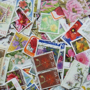50 Botanical, Flowers, Floral Vintage Postage Stamps All Different off ...