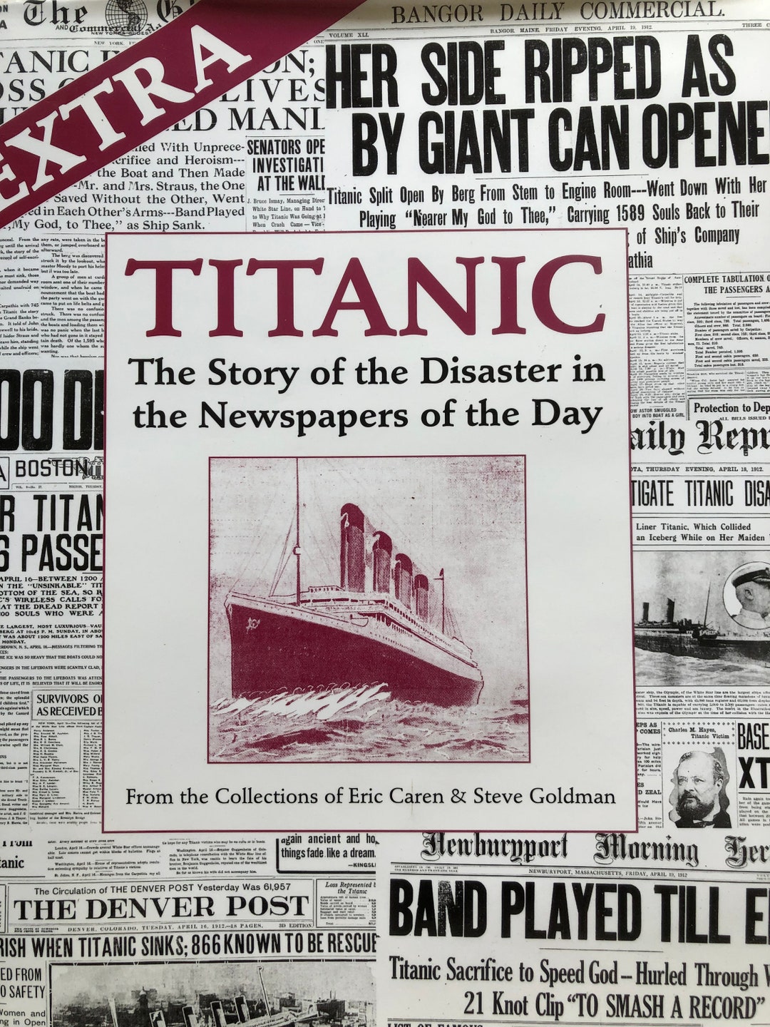 Titanic Newspaper Articles 6 Large Sheets Re-printed Newspapers From ...