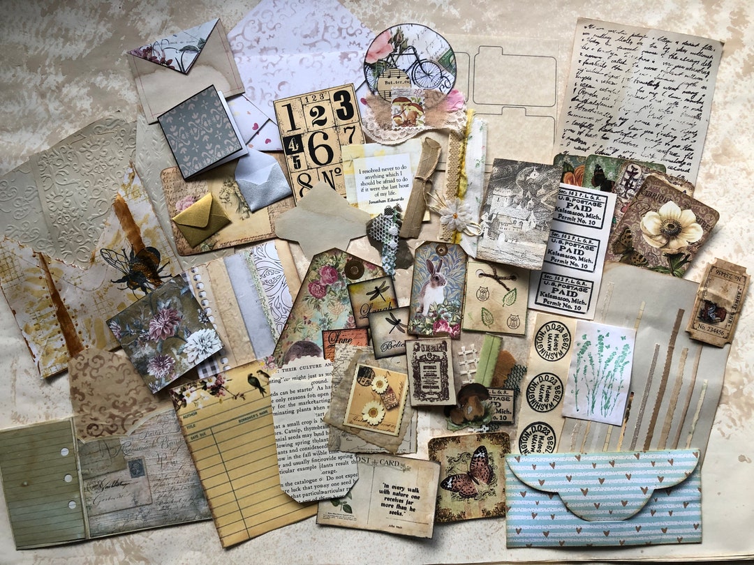 150 Ephemera/craft Pack for Junk Journalling, Scrapbooking Etc. Hand ...