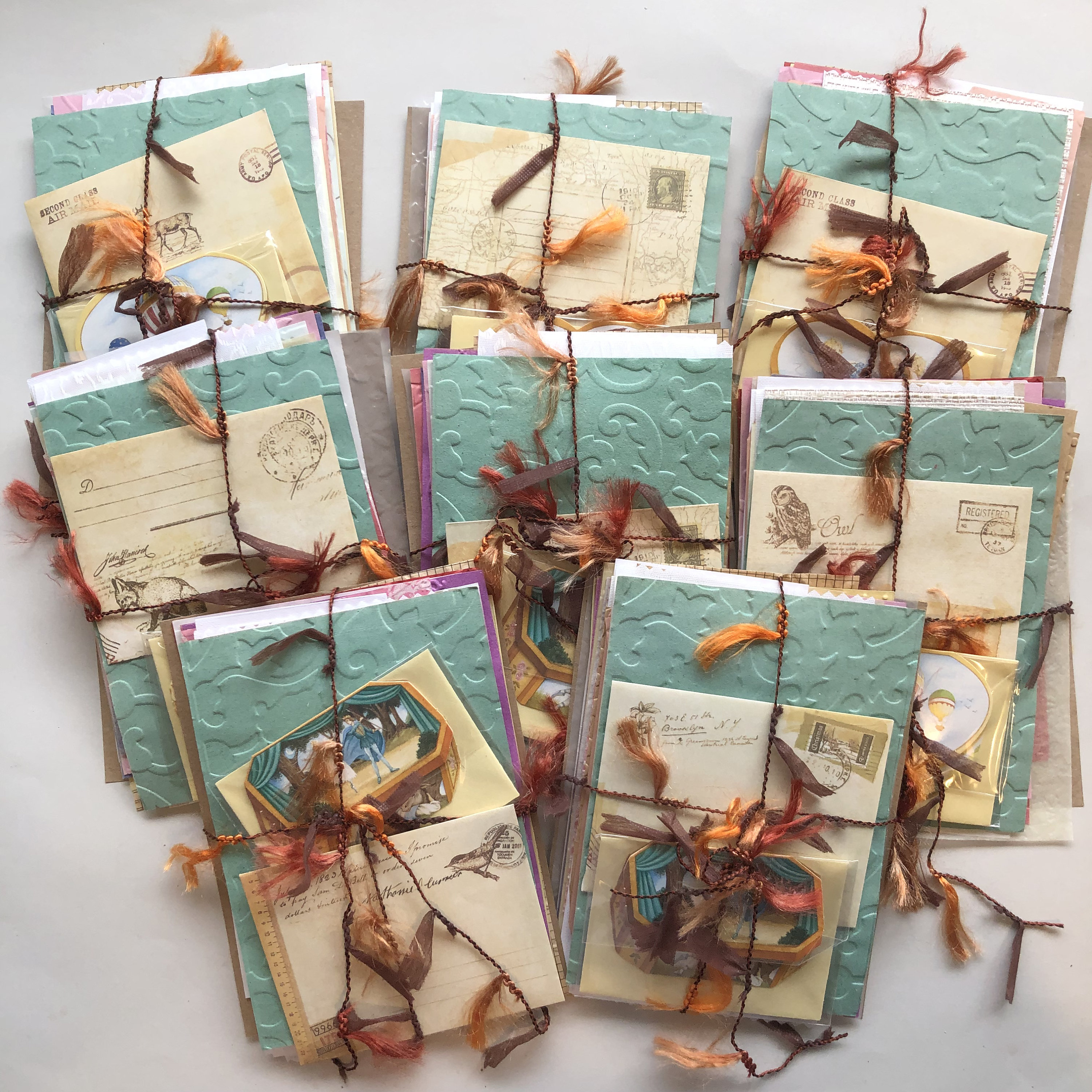 Sheets of Hand Embossed Assorted Papers 20 Plus Embossed - Etsy