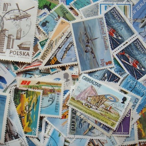50 Aeroplane/s, Planes, Aviation, Air, Vintage Postage Stamps All ...
