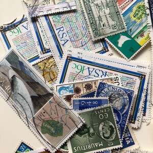50 MAPS Vintage Postage Stamps All Different off Paper for - Etsy