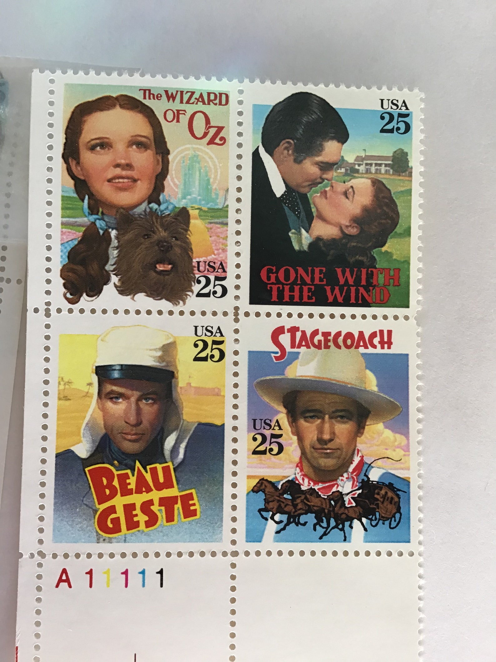 SET of 20 Stamps: Classic Films (12 X .25) & Classic Books (8 X .29 ...