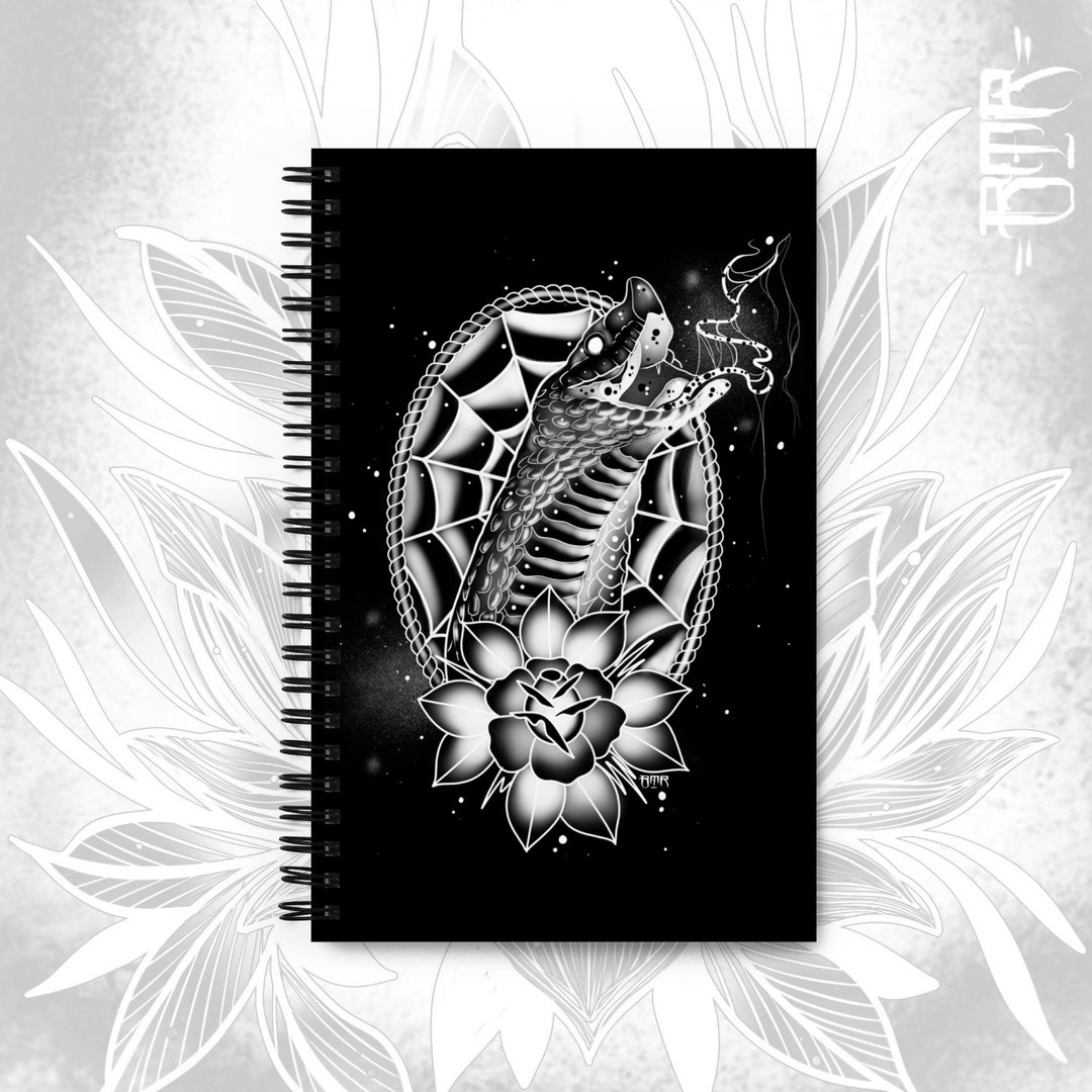 Western Hognose Snake Notebook | Snake Journal | Tattoo Art Goth ...