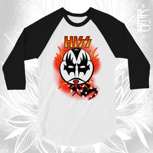 HISS Super Arctic Hognose Snake in 3/4 Sleeve Raglan Shirt | Funny ...