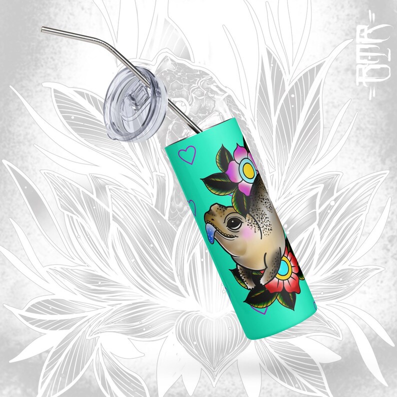 Blue Tongue Skink Tumbler Reptile Lizard Water Bottle Blue Tongue Skink ...