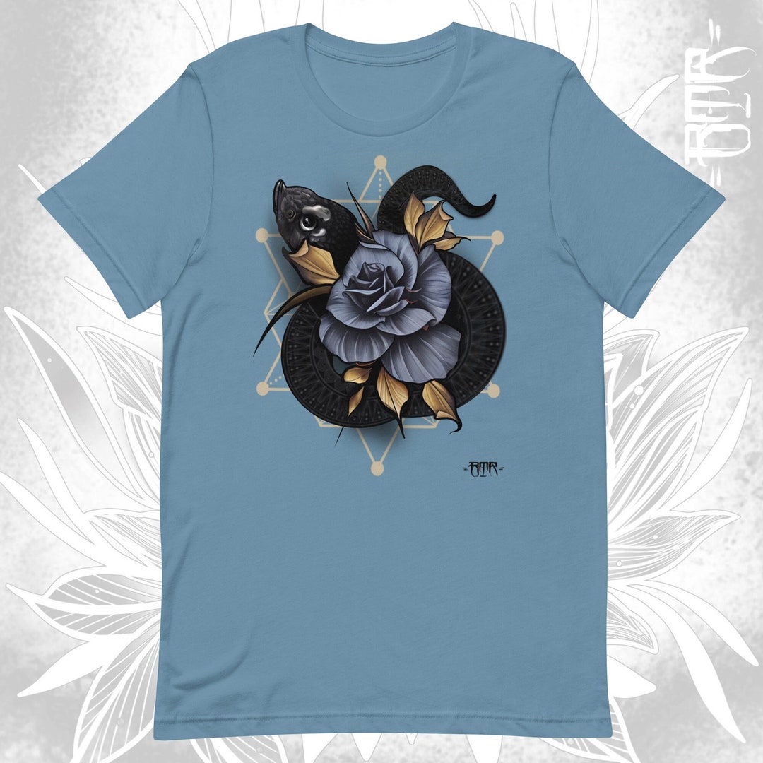 Victorian Flower and Hognose Snake Shirt | Flower and Snake T-shirt ...