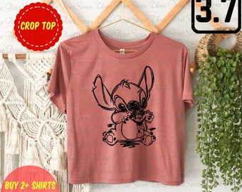 Stitch Baby Tee, Womens Stitch Crop, Girls Lilo Stitch Crop Tank, Ohana ...