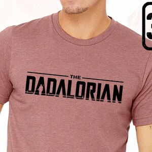 The Dadalorian T-shirt, Funny Star Wars Shirt for Dad, Humor Father's ...