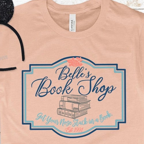 Belles Book Cafe Belle Shirt Beauty and the Beast Shirt - Etsy