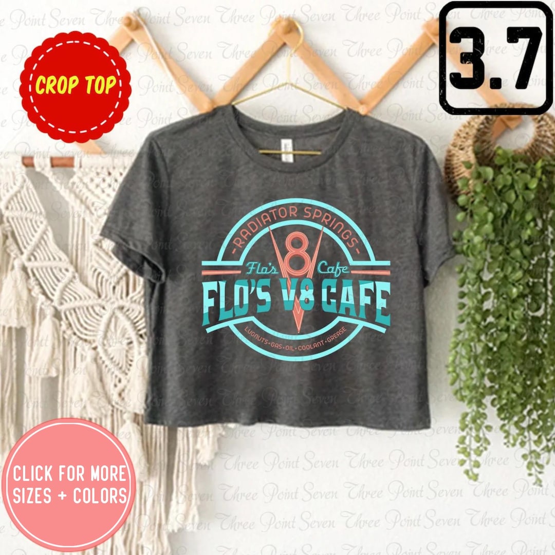 Cars Flo's V8 Cafe Crop Top, Radiator Springs, California Adventure ...