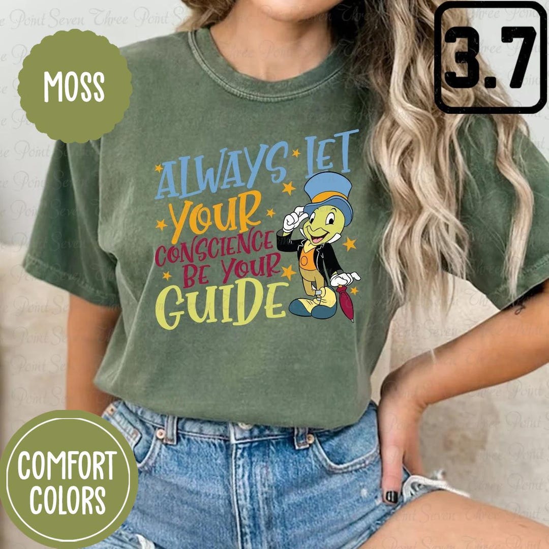 Comfort Colors Pinocchio Shirt, Jiminy Cricket T-shirt E0951 - Etsy