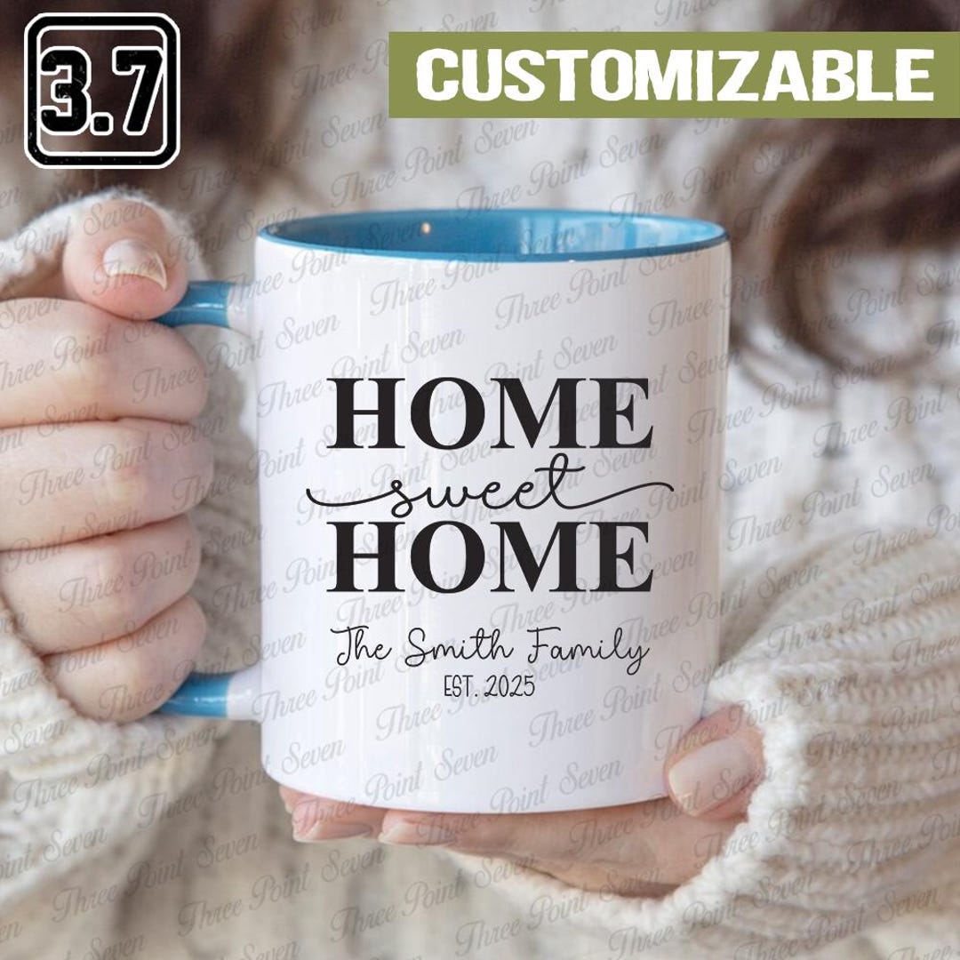Personalized Housewarming Mug, Custom Gift for New Homeowner, New Home ...