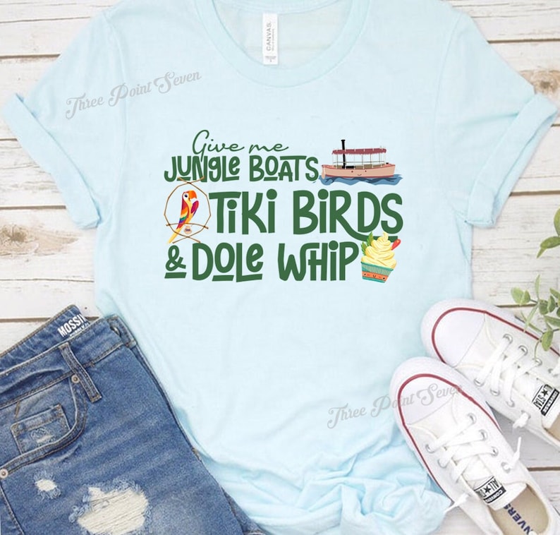 Jungle Boats Tiki Birds and Dole Whip, Magic Kingdom Enchanted Tiki ...