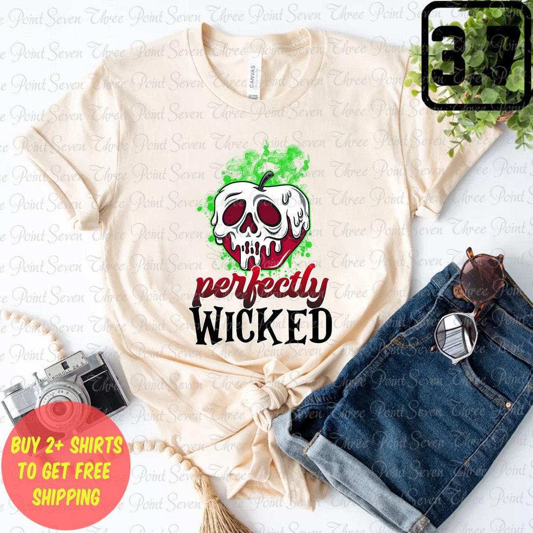 Perfectly Wicked Shirt, Poison Apple T-shirt, Evil Queen Shirt, Villain ...