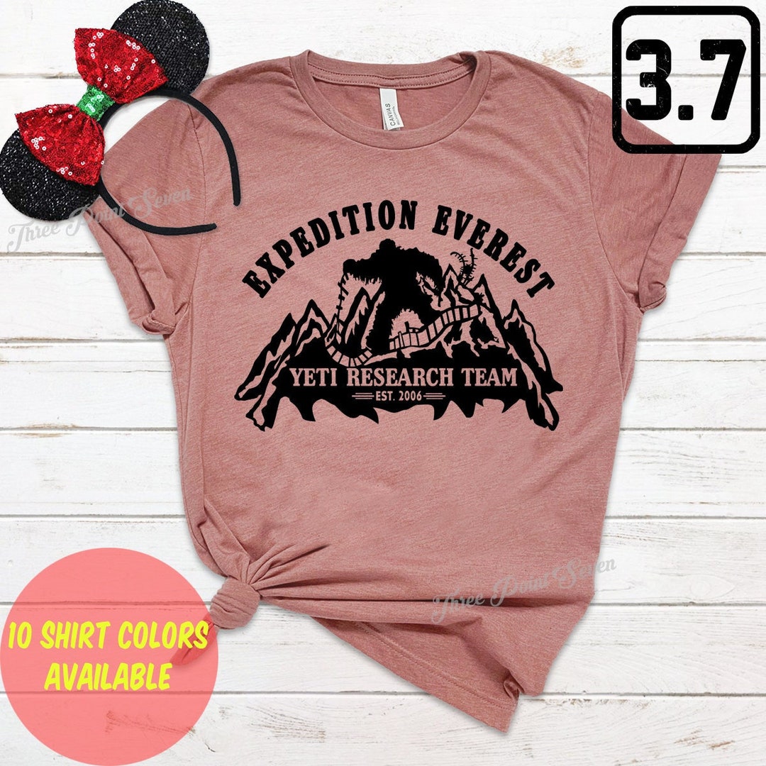 Expedition Everest Shirt - Yeti Research Team T-shirt - Animal Kingdom ...