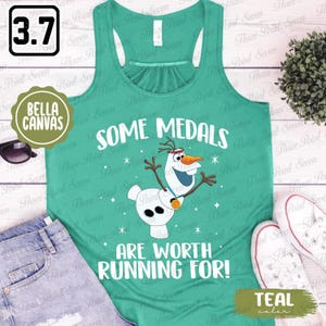 Olaf Frozen Running Tank Top, Olaf Marathon Tank, Springtime Weekend ...