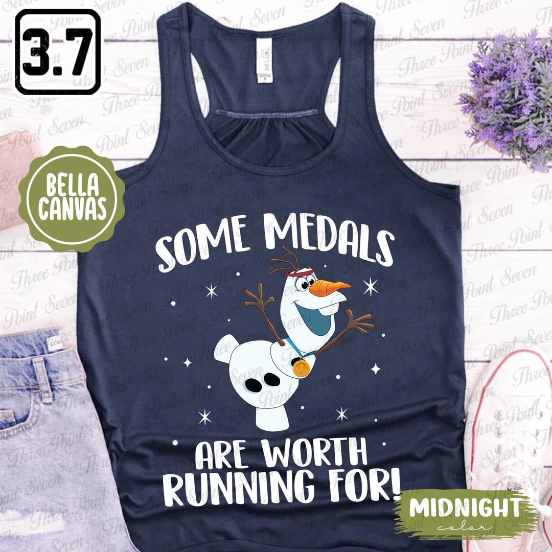 Olaf Frozen Running Tank Top, Olaf Marathon Tank, Springtime Weekend ...