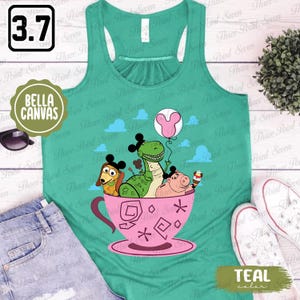 Toy Story Teacup Tank Top, Toy Story Friends Tank Top, Rex Slinky Hamm ...