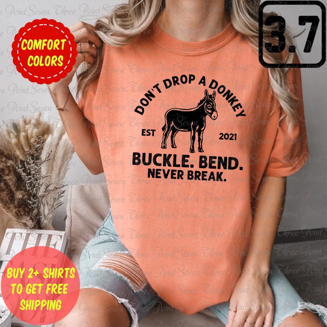 Encanto Luisa's Gym Donkey Running Comfort Colors Shirt, Wine and Dine ...